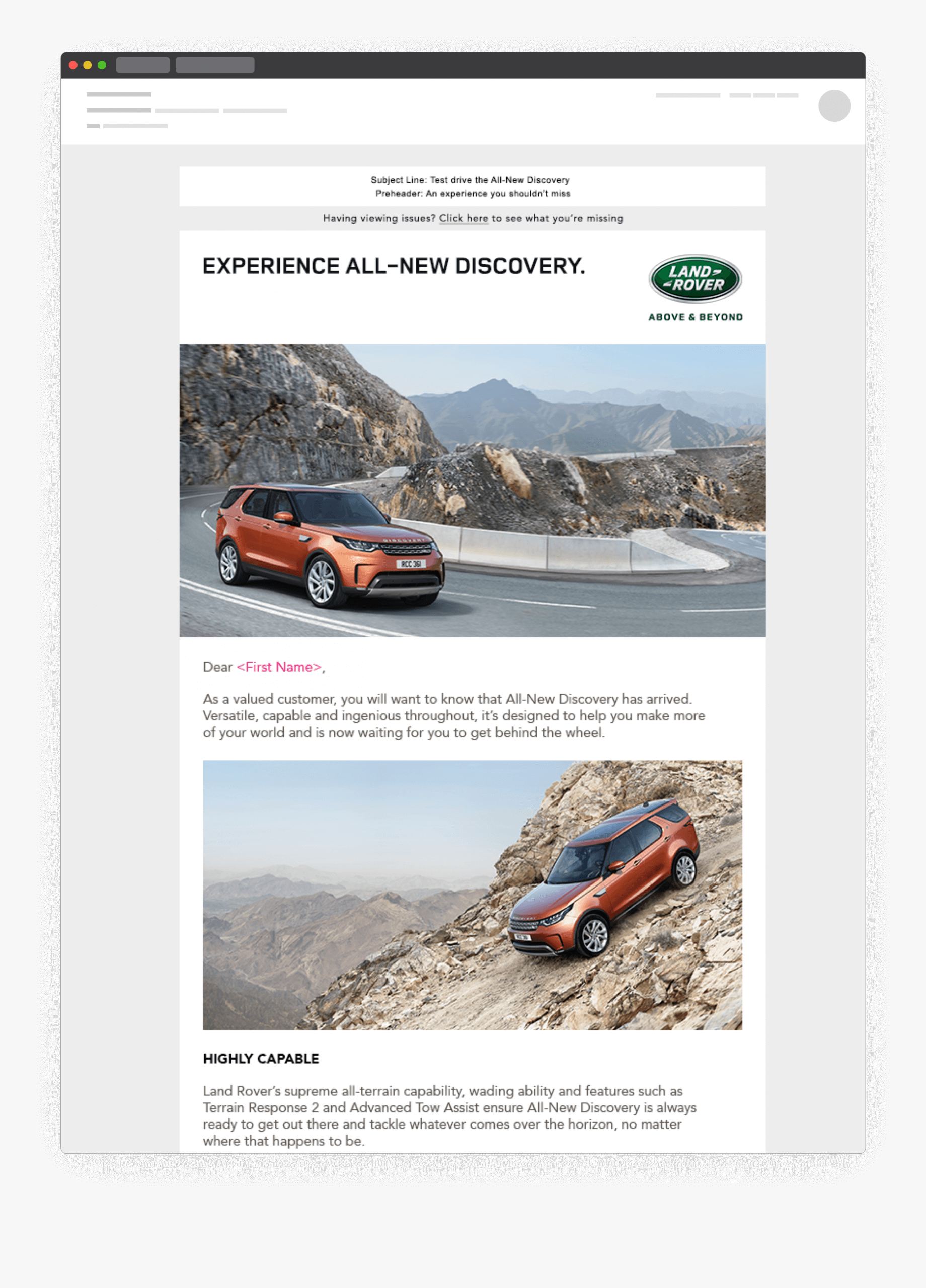 Land Rover – Chop chop.